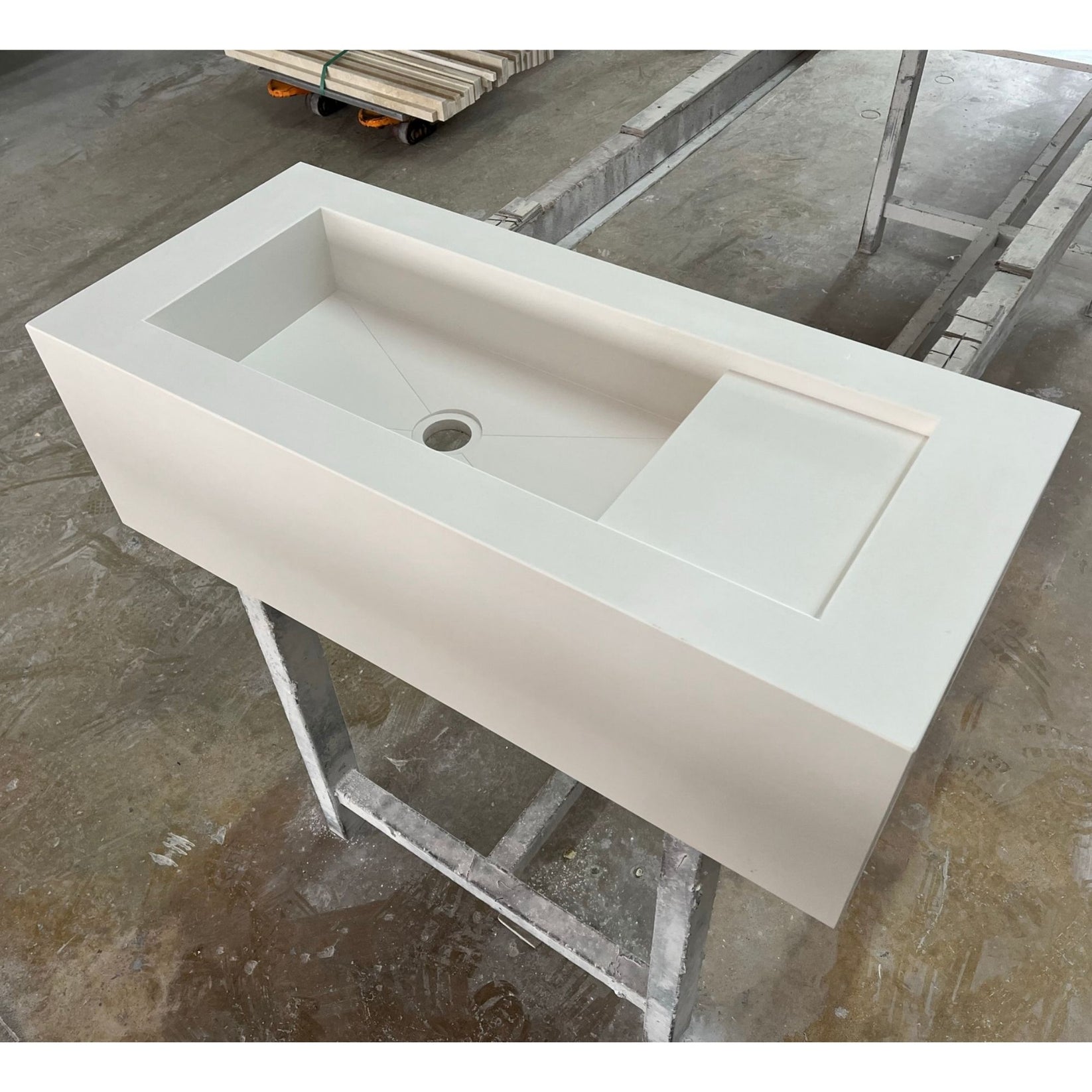 HANDCRAFTED WHITE QUARTZ SINK | Custom Bathroom Sink, Custom Kitchen ...