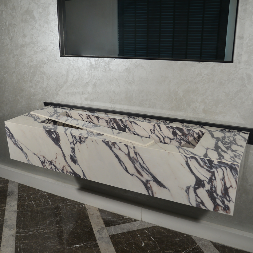 Handcrafted Infinity - Calacatta Viola Engineered Porcelain Sink ...