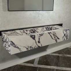 Handcrafted Infinity - Calacatta Viola Engineered Porcelain Sink ...