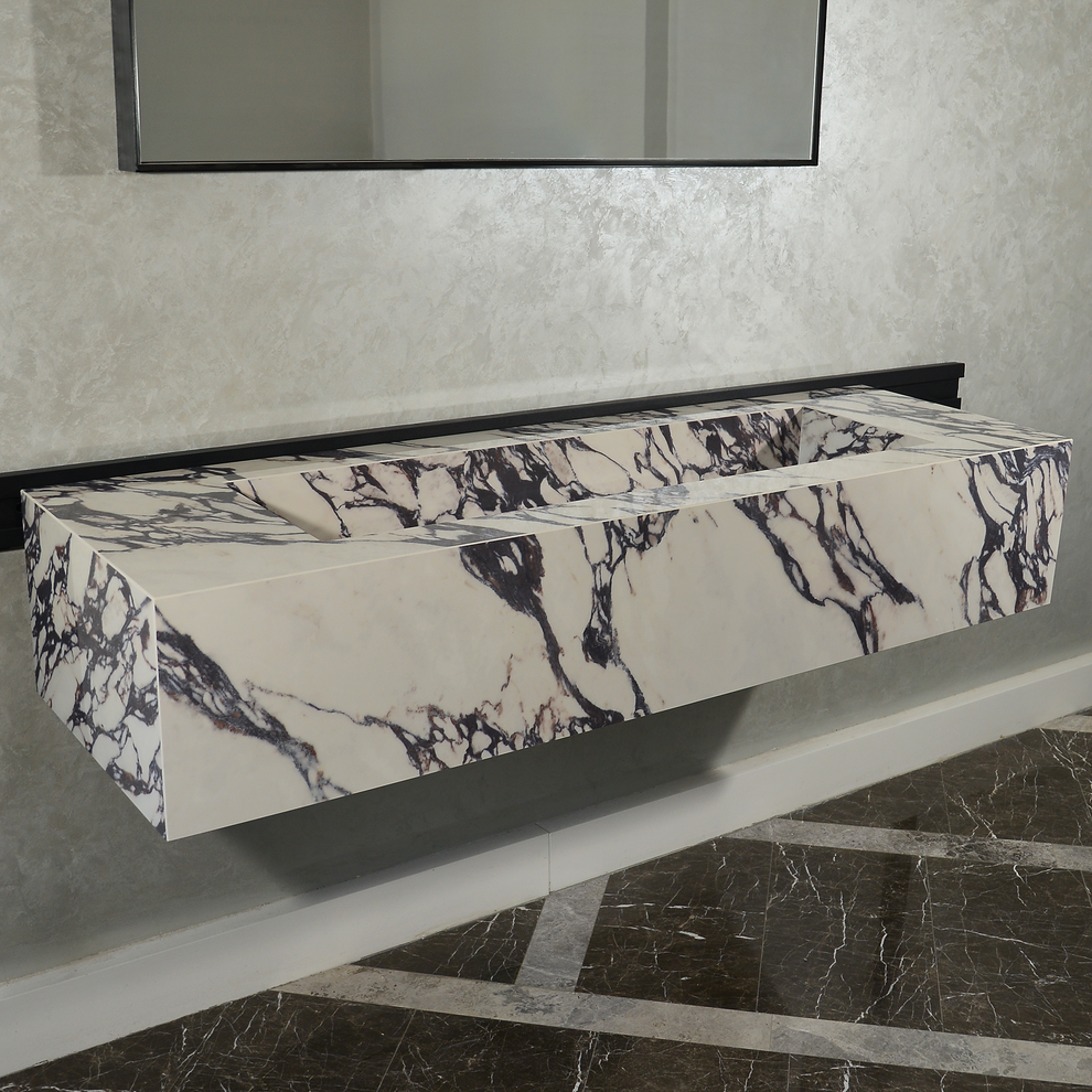 Handcrafted Infinity - Calacatta Viola Engineered Porcelain Sink ...