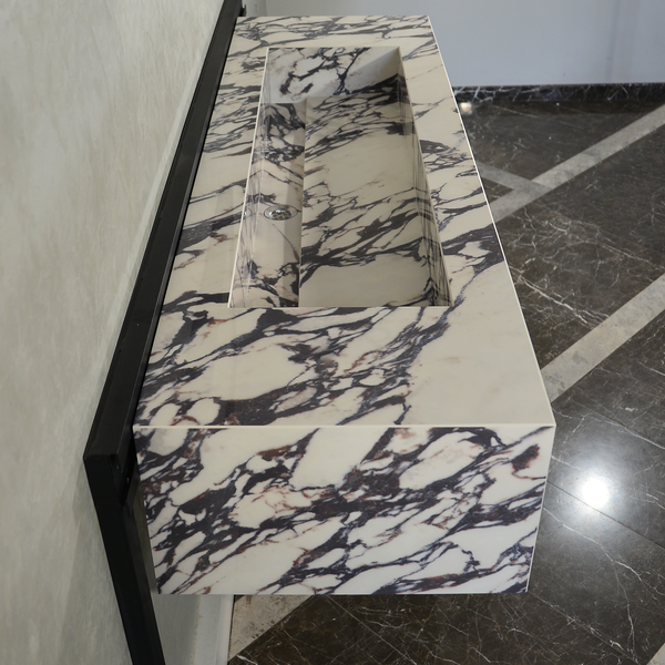 Handcrafted Infinity - Calacatta Viola Engineered Porcelain Sink ...