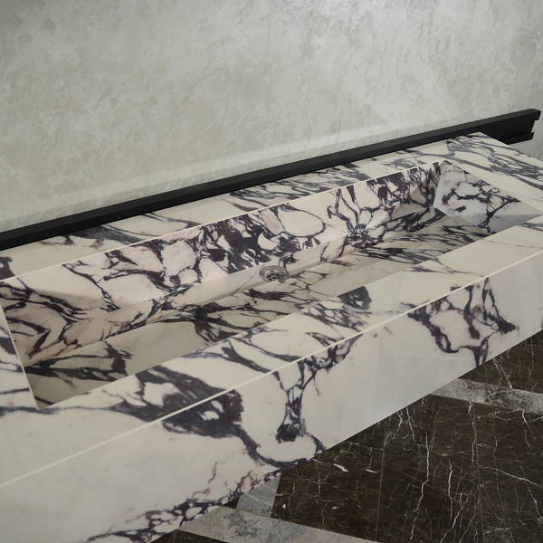 Handcrafted Infinity - Calacatta Viola Engineered Porcelain Sink ...