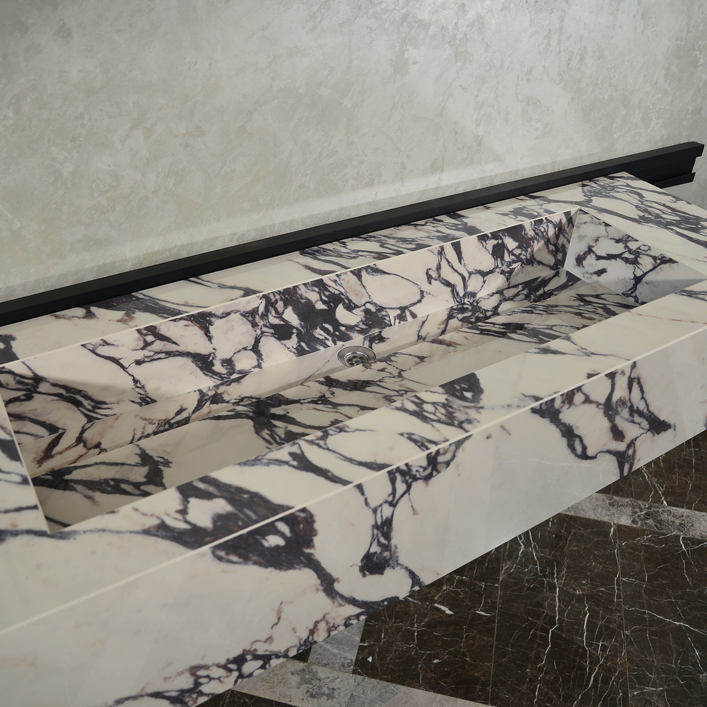 Handcrafted Infinity - Calacatta Viola Engineered Porcelain Sink ...