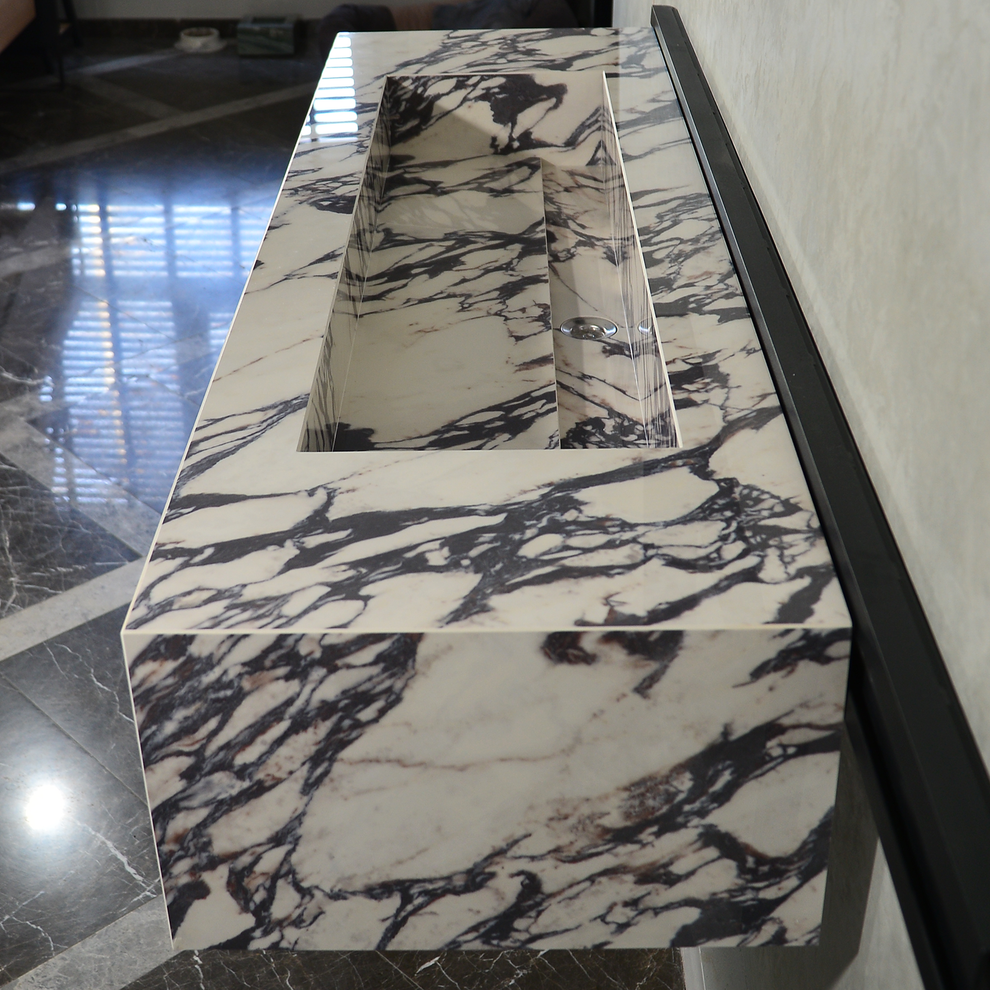 Handcrafted Infinity - Calacatta Viola Engineered Porcelain Sink ...