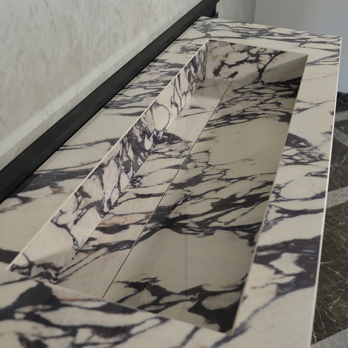 Handcrafted Infinity - Calacatta Viola Engineered Porcelain Sink ...