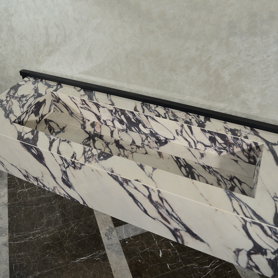 Handcrafted Infinity - Calacatta Viola Engineered Porcelain Sink ...